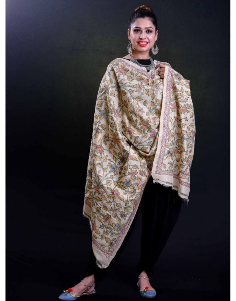 Multi Coloured Tussar Dupatta – My Store